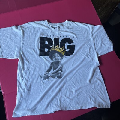 3X Biggie Smalls The Notorious B.I.G. King of New York T Shirt White ...