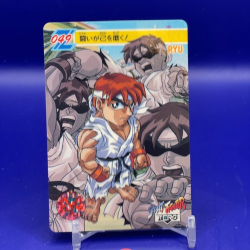 RYU Street Fighter ZERO Card Bandai Capcom MADE IN JAPAN Japanese 049 ...