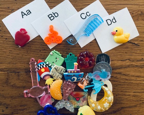 BEGINNING SOUND mini objects - Alphabet MINI Objects Trinkets Speech ...