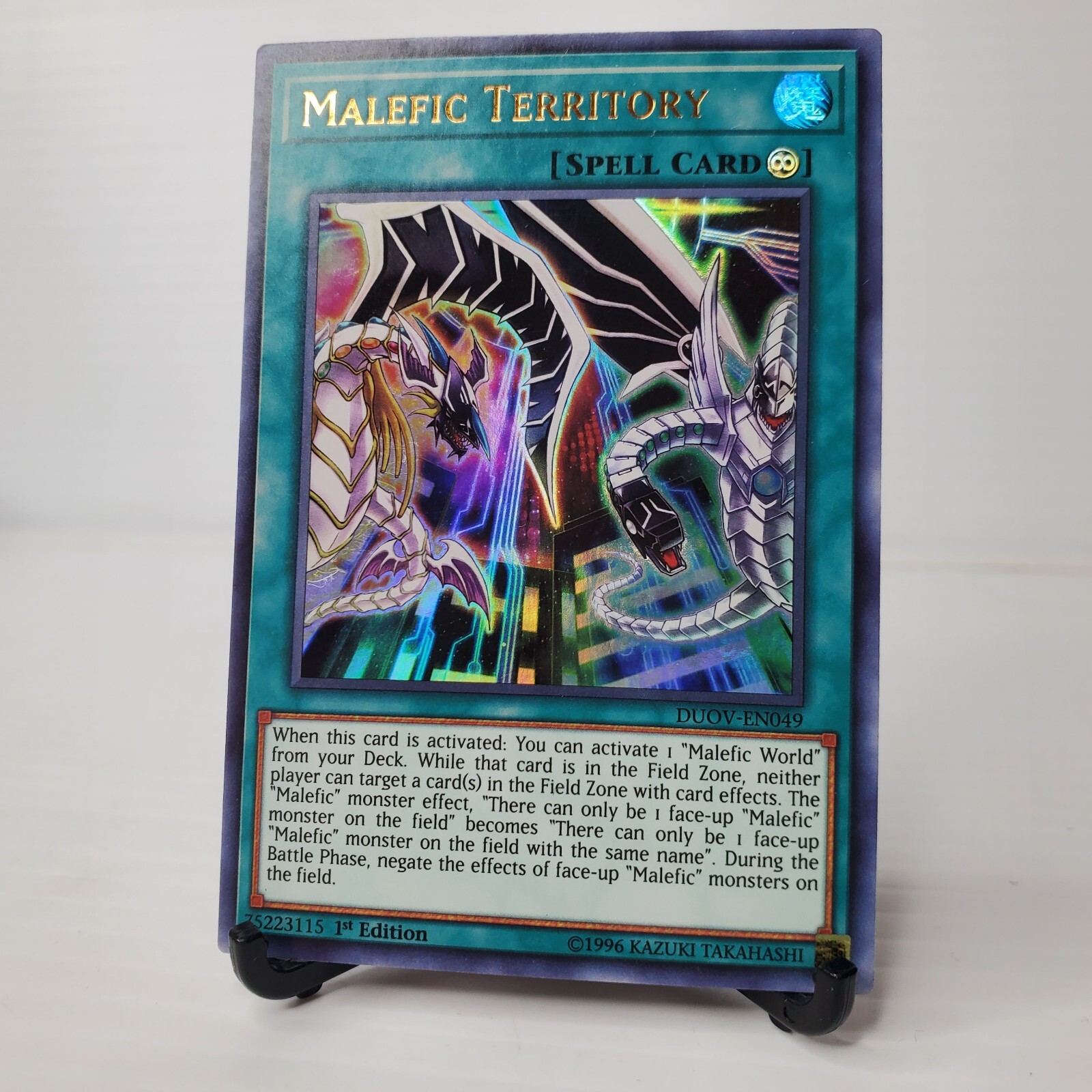 YuGioh TCG Malefic Territory 1st Edition DUOV-EN049 Ultra Rare Spell ...
