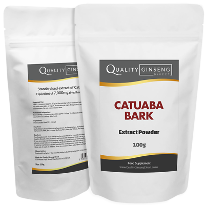 CATUABA BARK - 10:1 Extract Powder - Strength & Quality - Choose Pack ...