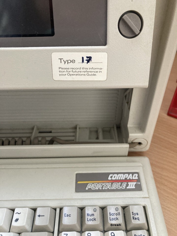 Rare Compaq Portable III Computer Vintage | eBay UK