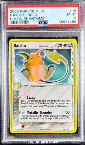 Raichu 15/110 Holo Pokemon EX Holon Phantoms - PSA 9 | eBay Australia