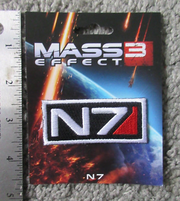 NEW MASS EFFECT 3 N7 EMBROIDERED 3" IRON-ON PATCH VEST JACKET | eBay