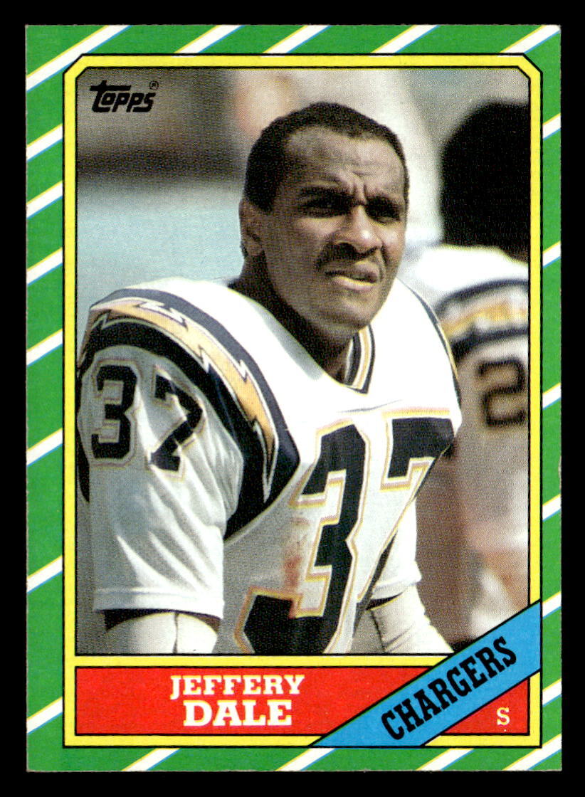 Jeffery Dale 1986 Topps Rookie Card #240 San Diego Chargers | eBay