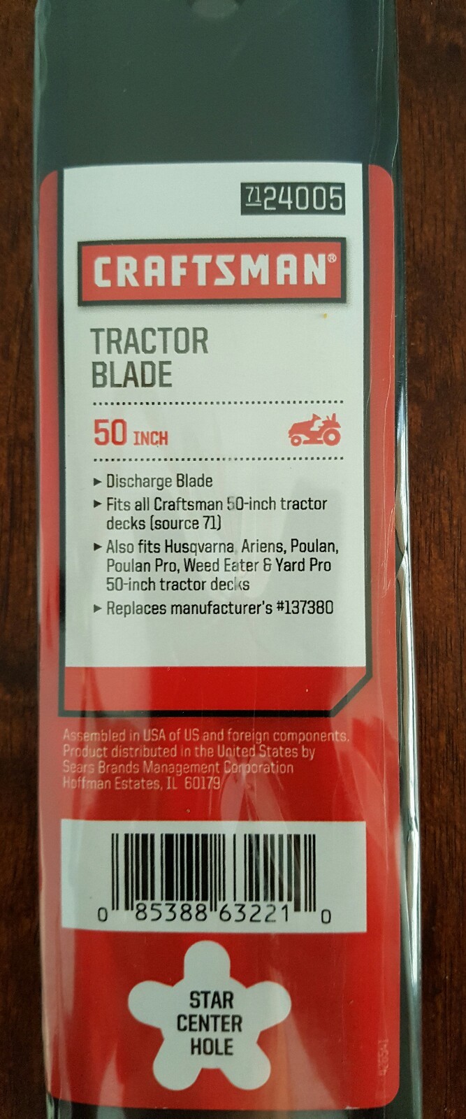 Craftsman 24005/137380. 50 inch Tractor Replacement Blade | eBay