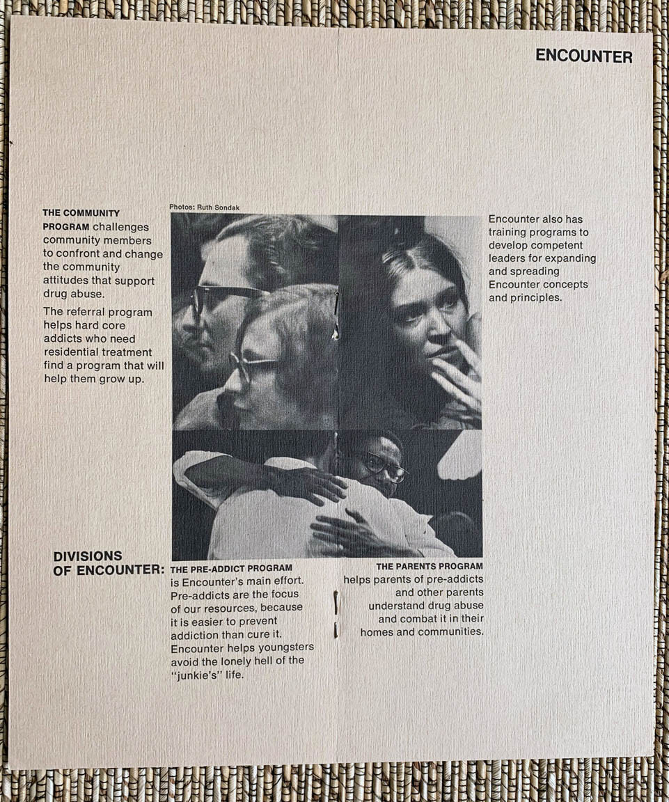 1972 ENCOUNTER New York City DRUG Rehab Program Booklets & Ephemera ...