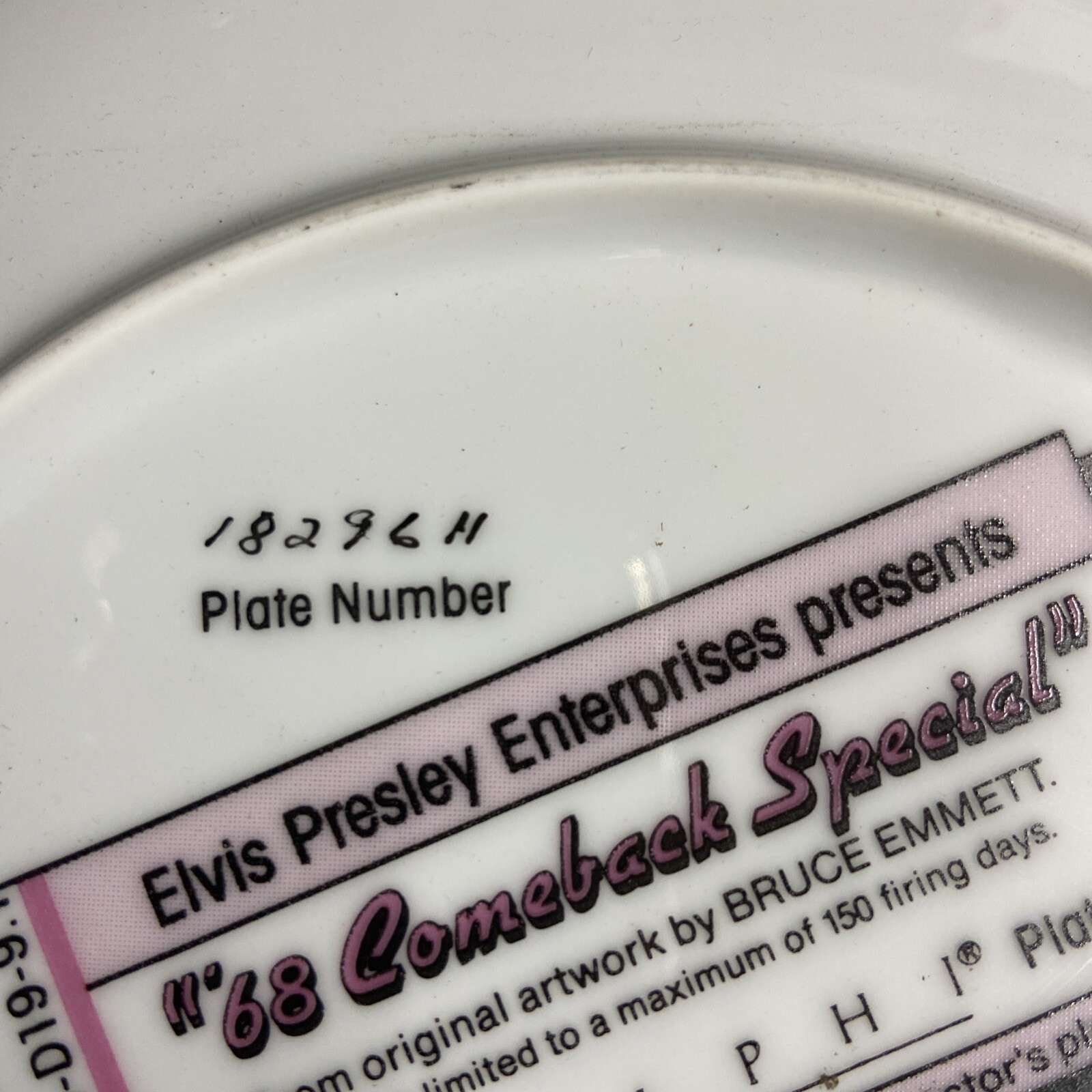 1990 Delphi Elvis Presley 68 Comeback Special Collector Plate Brand New ...