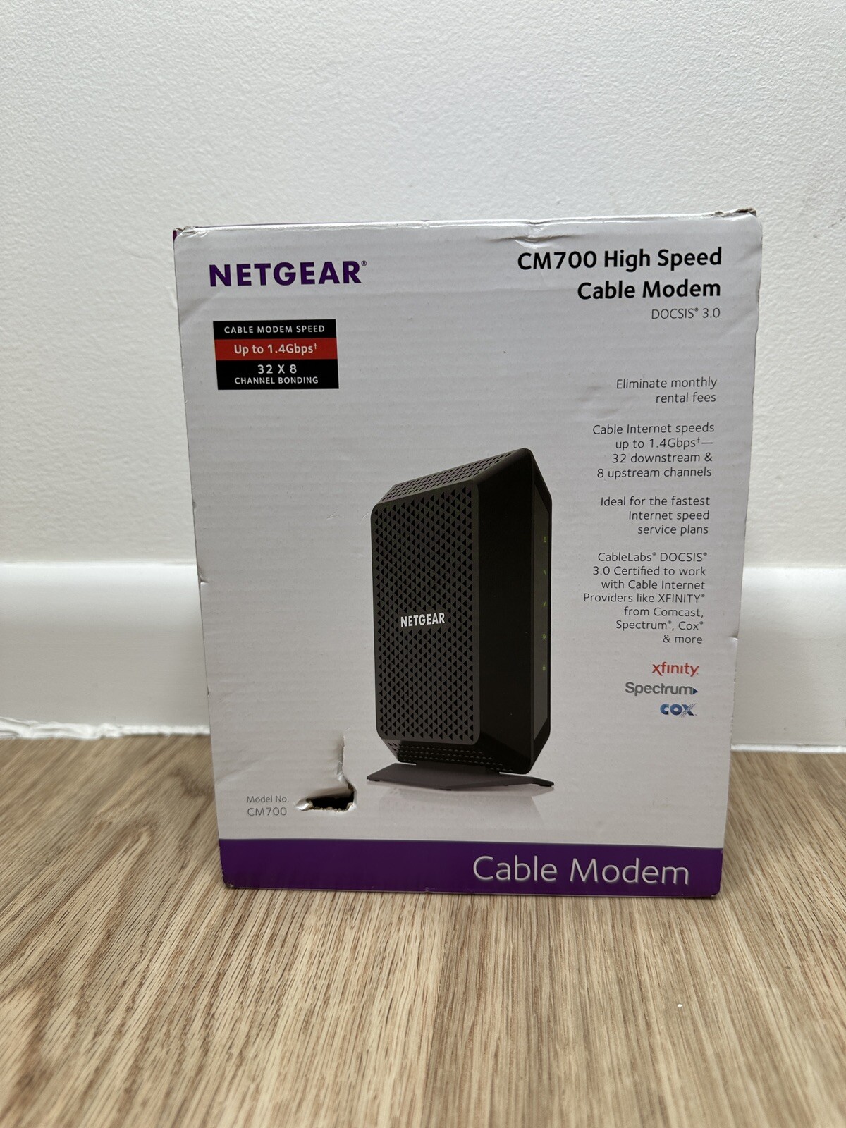NETGEAR CM700-1AZNAS DOCSIS 3.0 Cable Modem 32x8 for Xfinity 1.4gbps ...