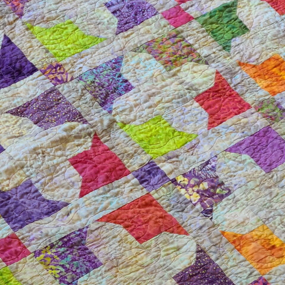 Handmade Vintage Quilt Patchwork Country Farmhouse Colorful Hand Stitched | eBay