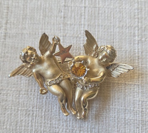 SWEET VINTAGE~CORO DUETTE ANGEL/CHERUB PIN/BROOCH/CLIP~AS IS | eBay