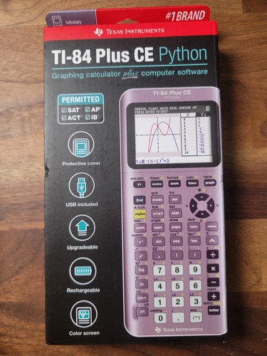 TI-84 Plus CE Python Graphing Calculator Infinitely Iris Color - SEALED ...