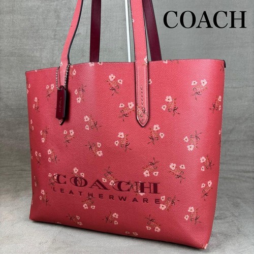 Coach PVC leather tote bag with popular small floral pattern From Japan ...