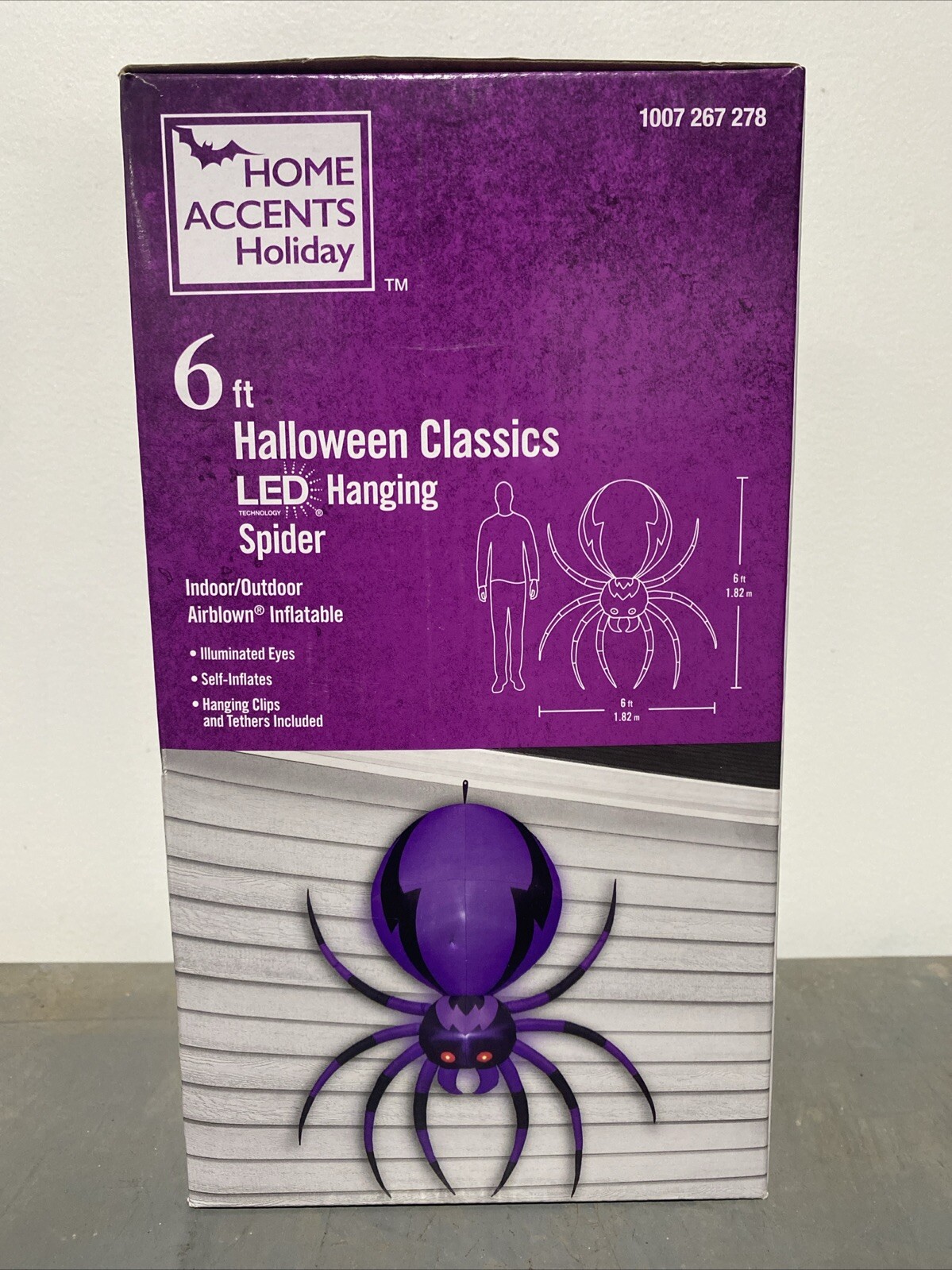 Home Accents 6 ft. LED Hanging Spider - NEW 191245215691| eBay