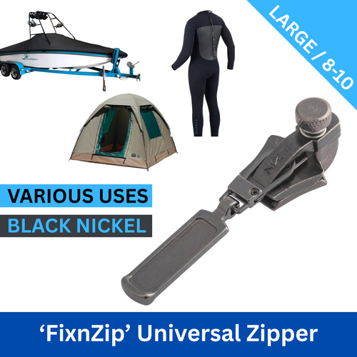 FixnZip Zipper Repair Kit LARGE 8-10. Replacement Zip Slider Puller ...