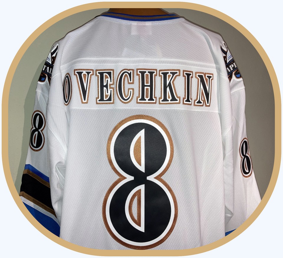 ALEX OVECHKIN WASHINGTON CAPITALS MITCHELL & NESS BLUE LINE JERSEY ...