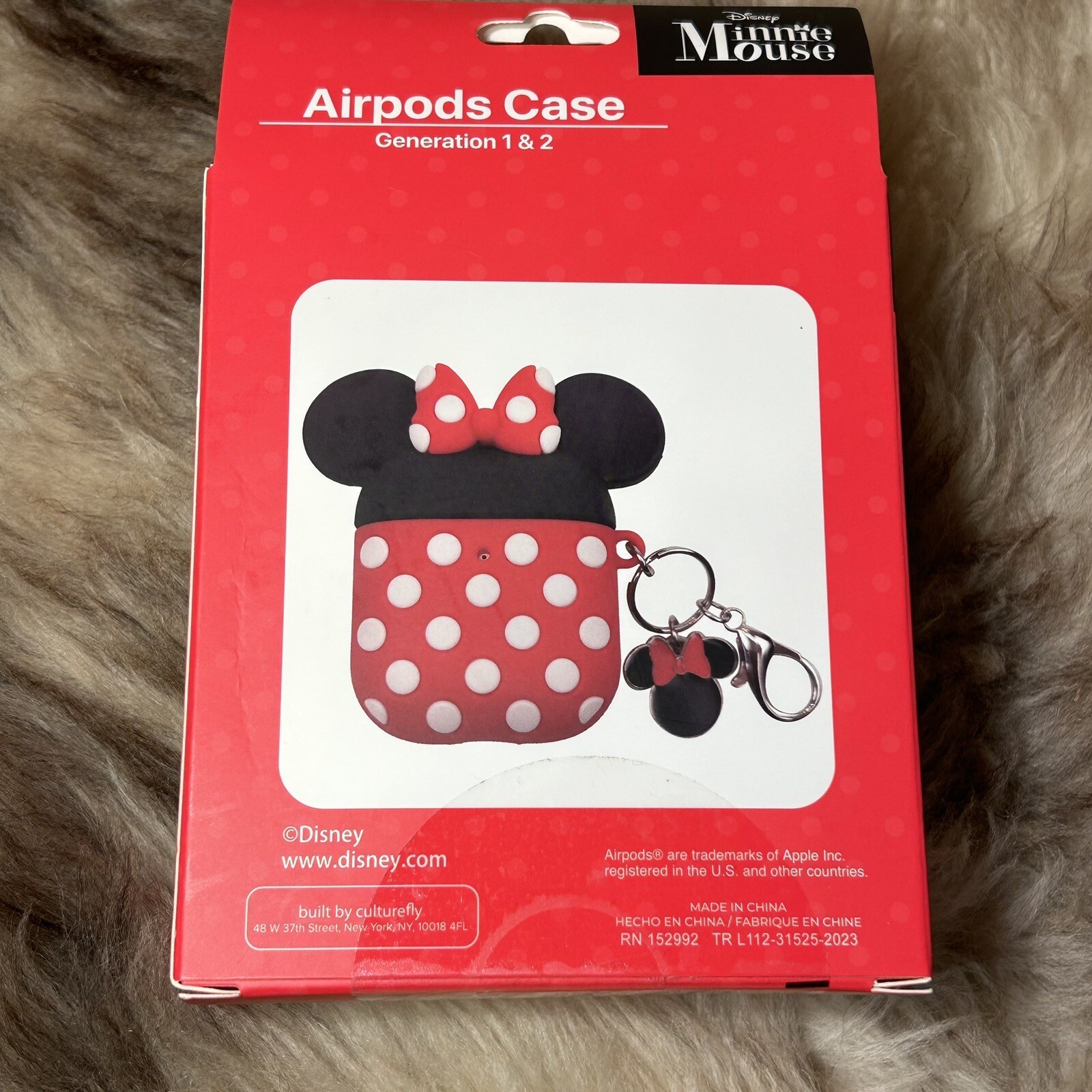 New In Box! Culturefly Disney AirPods Case - Generations 1 & 2 - Minnie ...