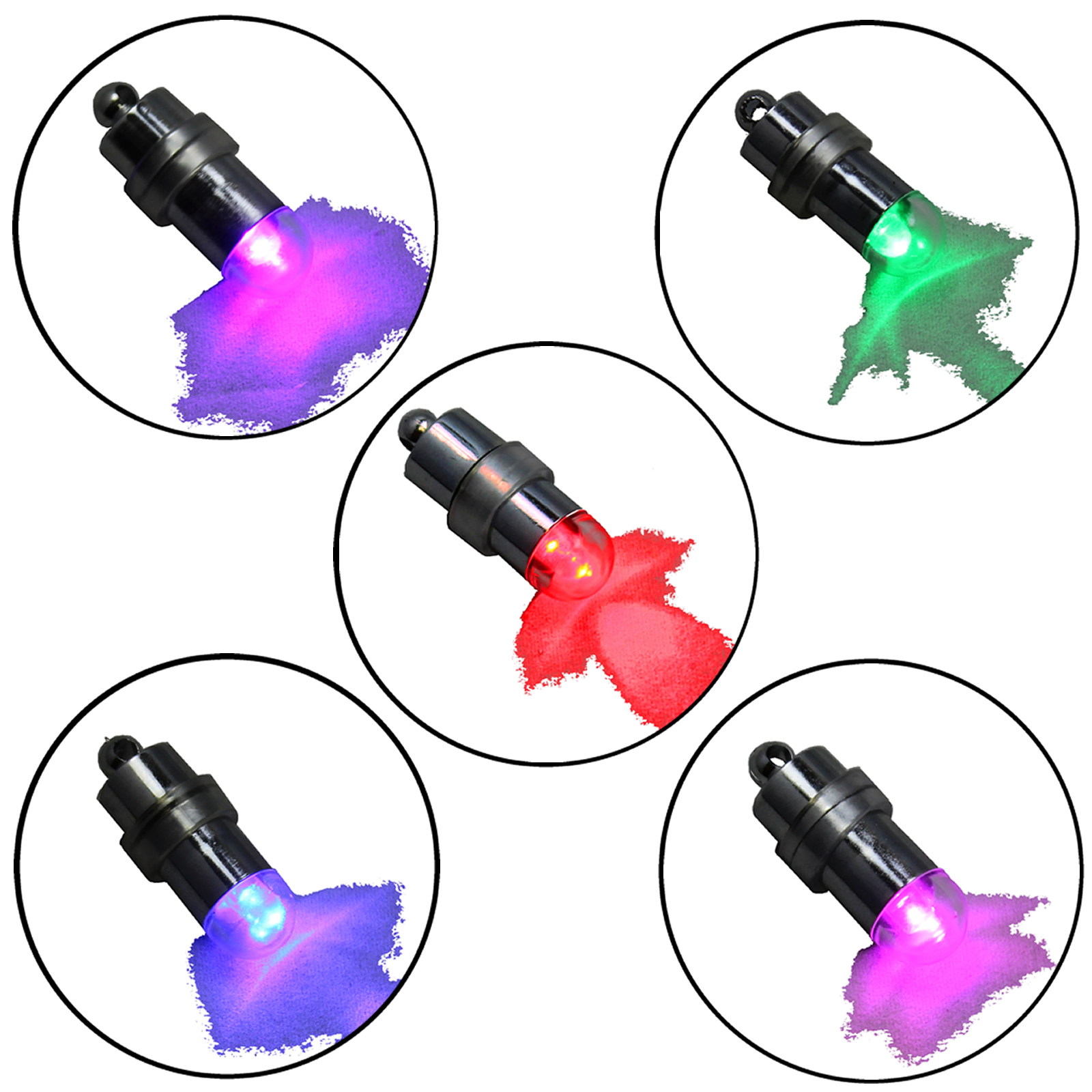 12 SUBMERSIBLE LED Waterproof Balloon Floral Mini Light Wedding Party 8 ...