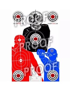 (50) Zombie, Gangsta, Bad Guy Custom Cardstock Shooting Range Targets ...