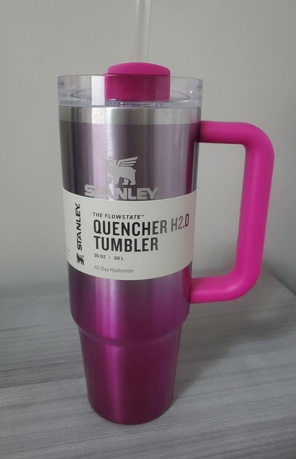 Stanley Tumbler 30 oz Flowstate Quencher H2.0 Camelia Gradient Ombre ...