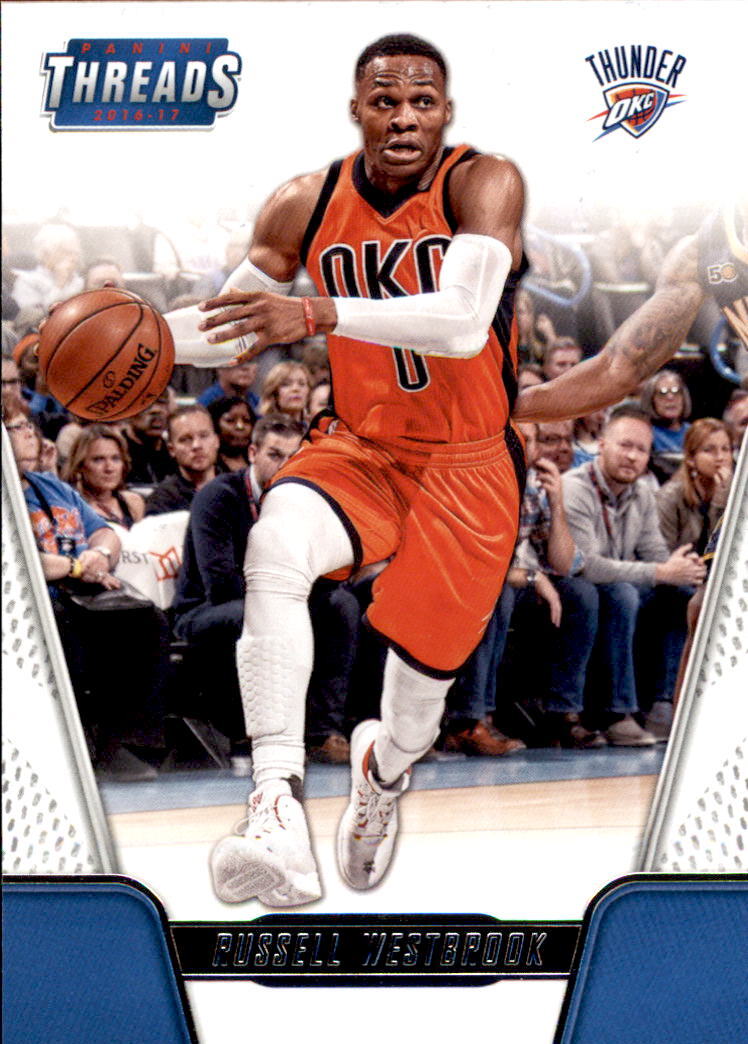 2016-17 Panini Threads Thunder Basketball Card #128 Russell Westbrook ...