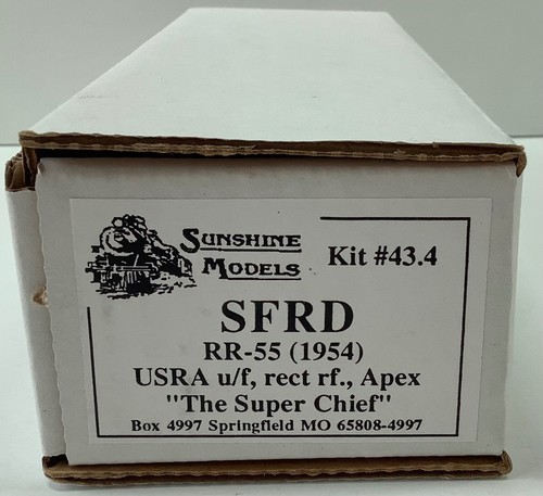 Sunshine Models HO resin kit 43.4 Santa Fe RR-55 SFRD USRA Reefer Apex ...