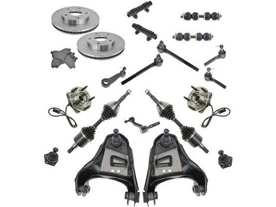 Front Brake Pad Rotor Axle Wheel Hub Kit 81FJWW83 for Bravada 1999 2000 ...