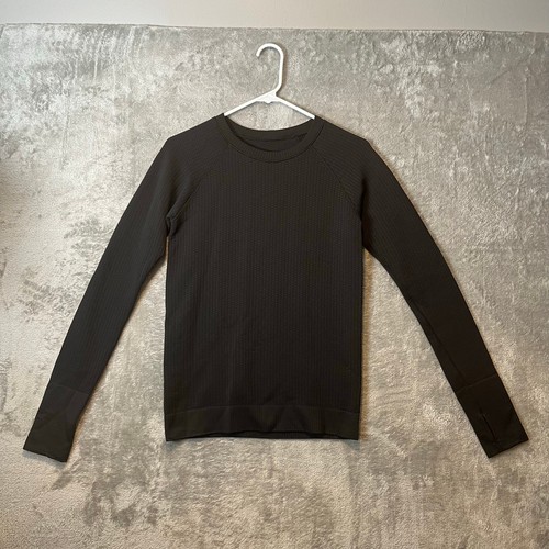 Lululemon Rest Less Pullover Texture Black Sz 6 Athleisure Athletic Gym ...