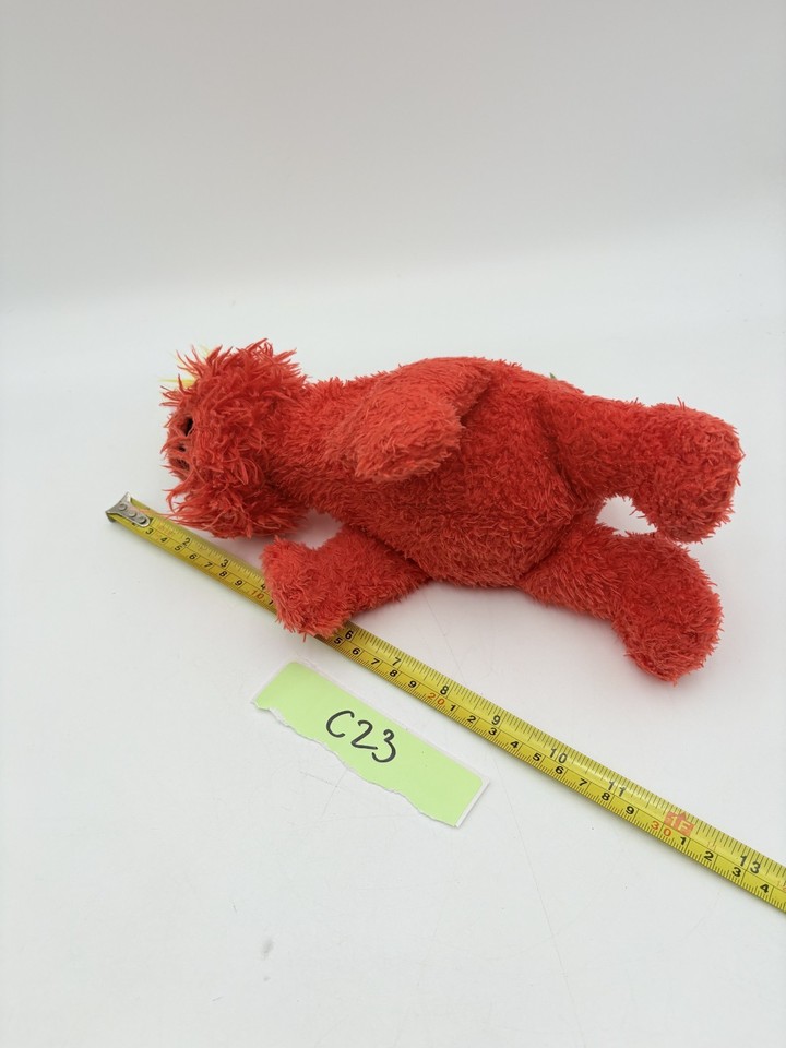Sesame Street Murray Plush Red Monster Yellow Fuzzy Seaworld 11" | eBay