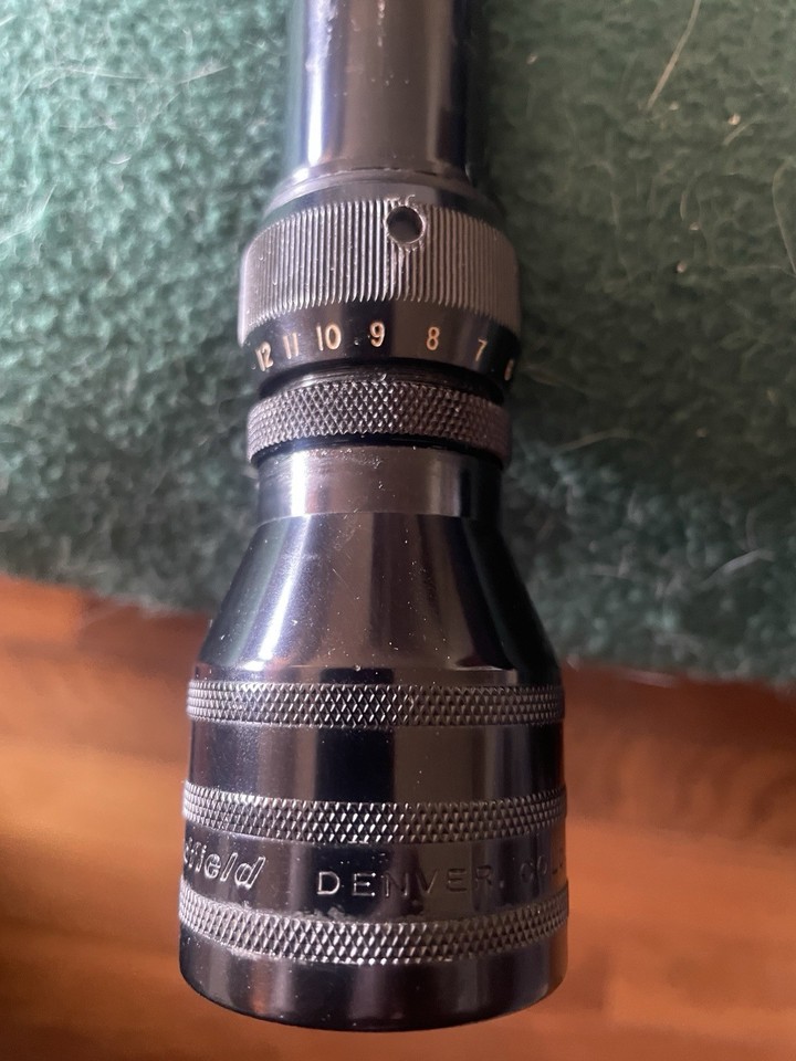 Vintage Redfield 4x-12x40 Rifle Scope W/ AO Standard Crosshairs Denver ...