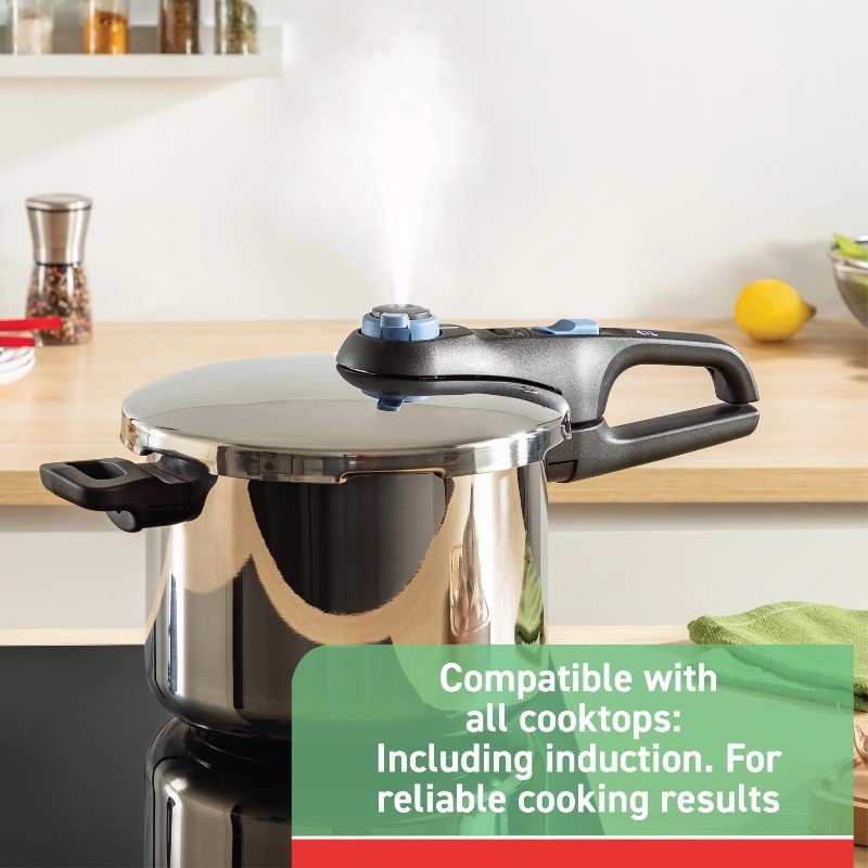 T-fal Secure Trendy 6.3 Quart Stainless Steel Pressure Cooker | eBay