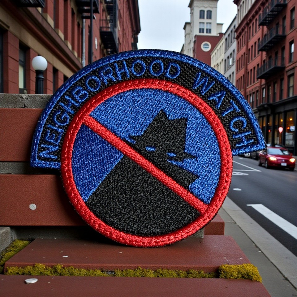 Neighborhood Watch Embroidery Patch 2.95" X 3.48" | eBay