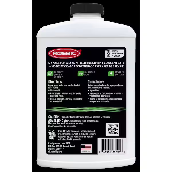 Long Lasting Clogged Leach and Drain Field Concetrated Formula Safe ...