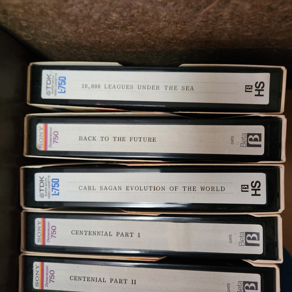 Lot of 14 Vintage Beta Betamax Recorded Tapes / Movies - Untested but ...