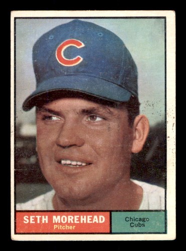 1961 Topps Baseball #107 Seth Morehead VG *e1 | eBay