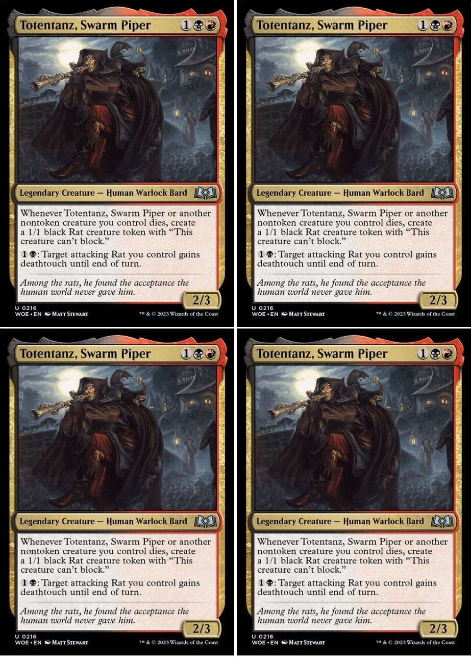 MTG - 4x TOTENTANZ, SWARM PIPER - Wilds of Eldraine (U) | eBay