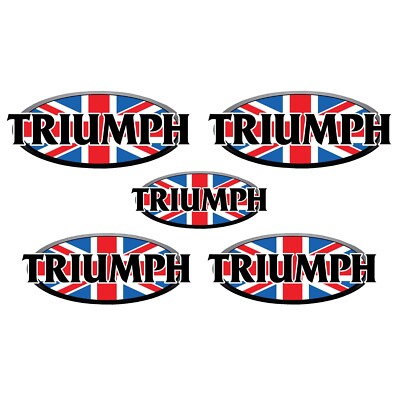 Adhésifs Stickers Triumph Moto Custom Cafe Racer à Partir De Réservoir ...
