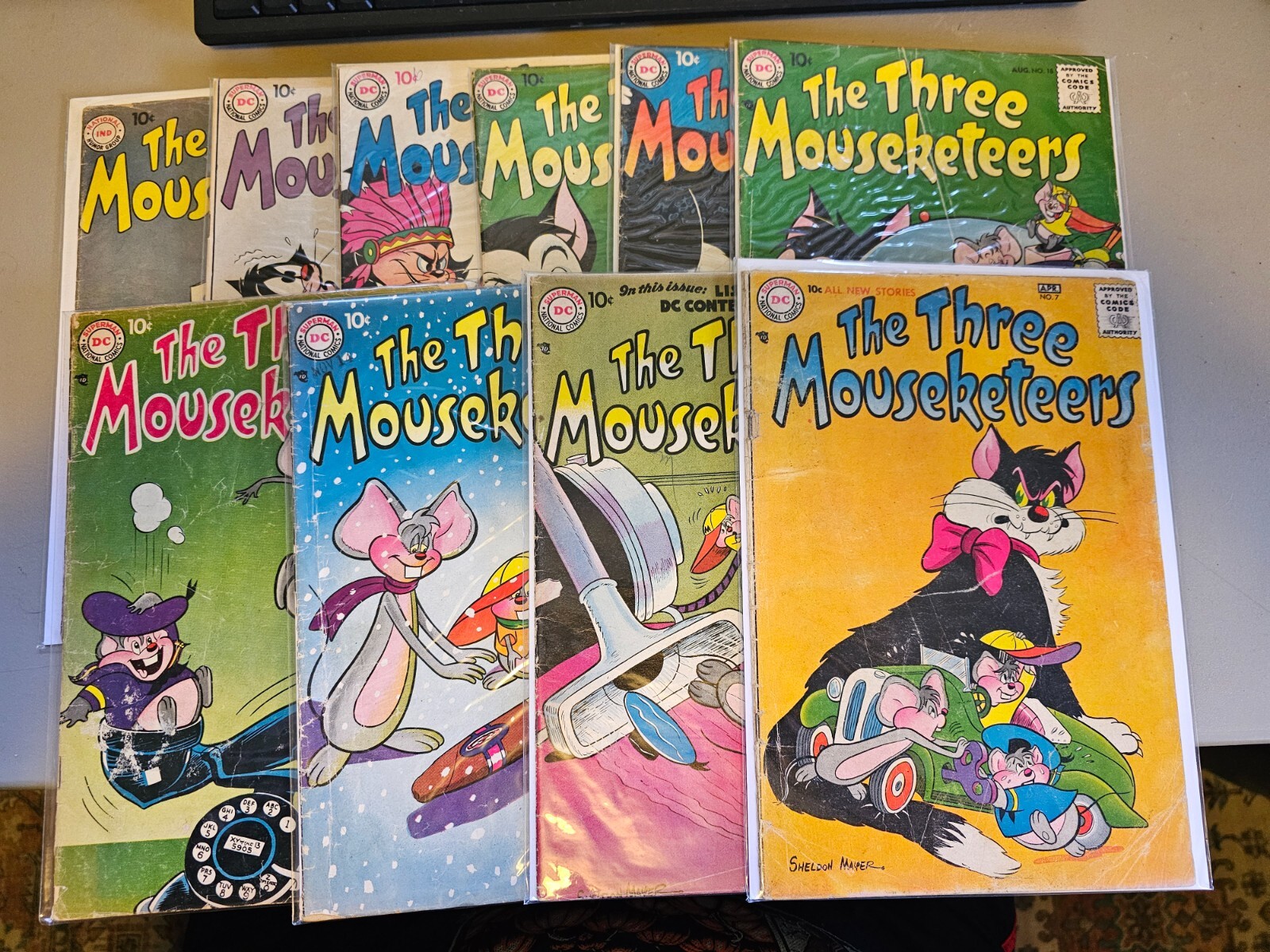The Three Mouseketeers Comic Book LOT 1950's | eBay