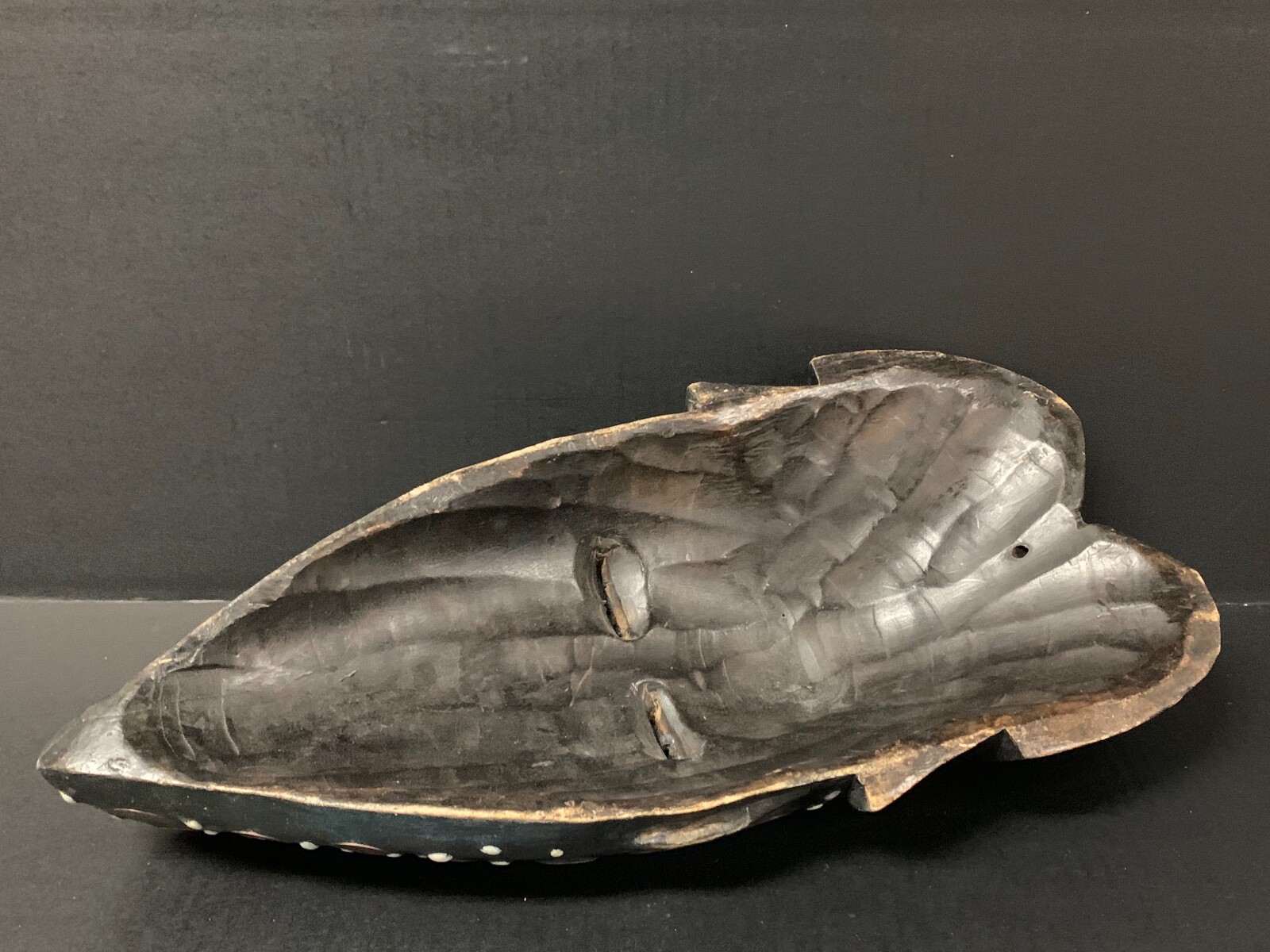 African Tribal Art Carved Wood Tikar Mask | eBay