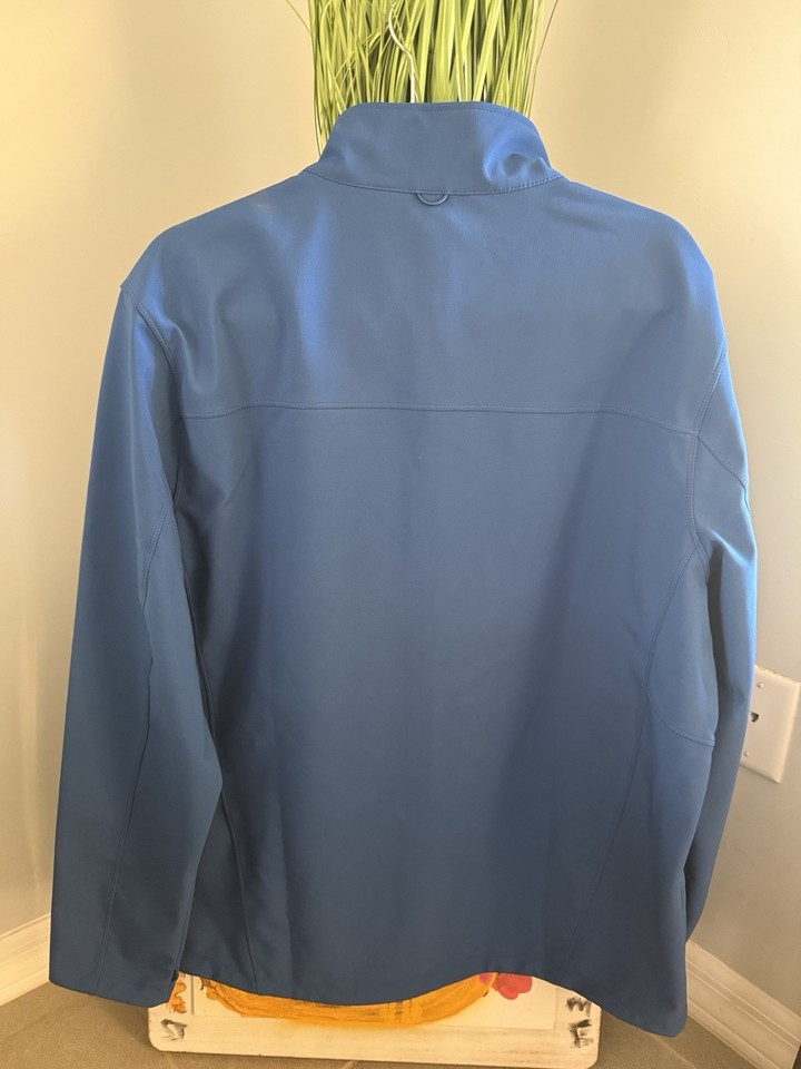 Men’s Cadet Collar Soft Shell Jacket Ocean Blue Size XL Been Supply ...