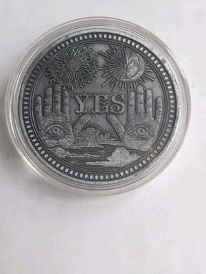 OUIJA COIN DECISION TOKEN OCCULT EYE OF PROVIDENCE MAGIC 8 BALL YES AND ...