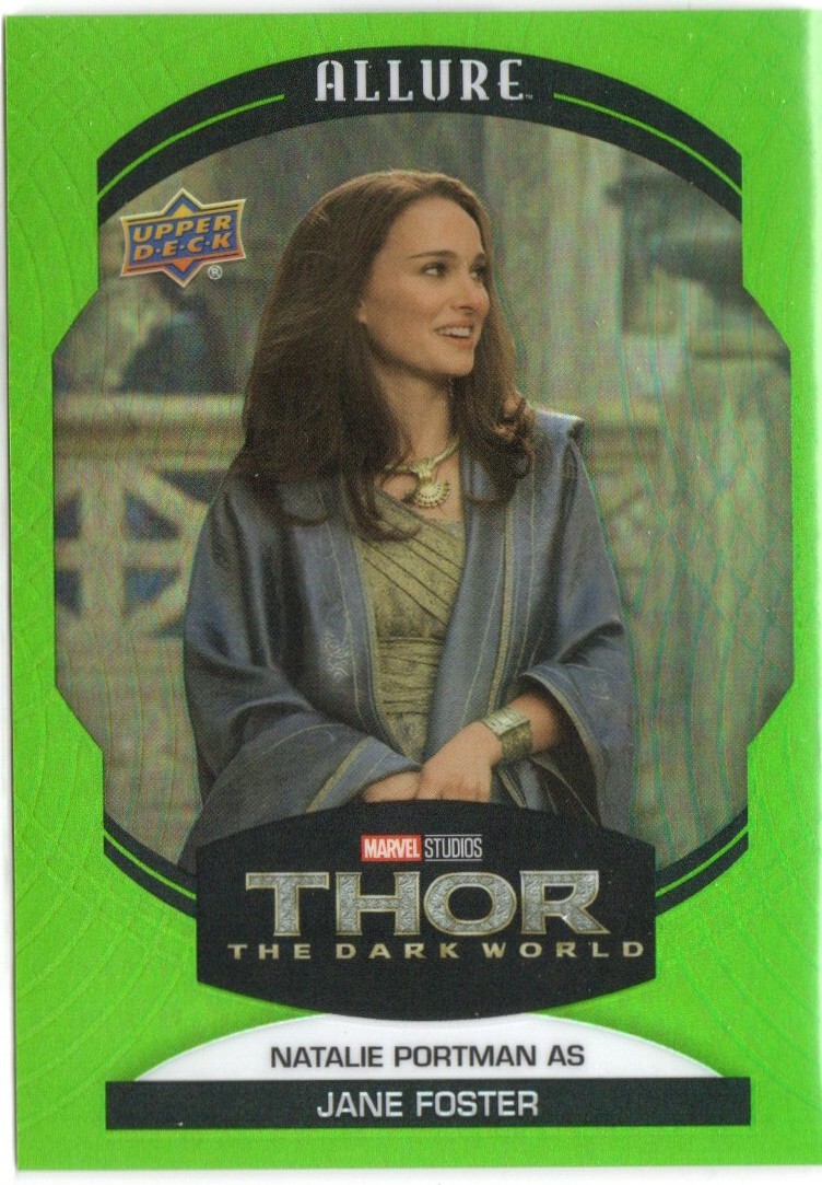 Marvel Allure 2022 GREEN QUARTZ Chase Card #24 Natalie Portman Jane ...