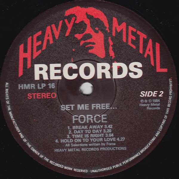Force Set Me Free... LP Album Vinyl Schallplatte 0194 | eBay.de