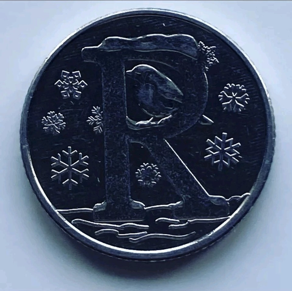 2018 - Letter R - 10p Ten Pence Coin - A-Z Alphabet Series RARE Robin ...