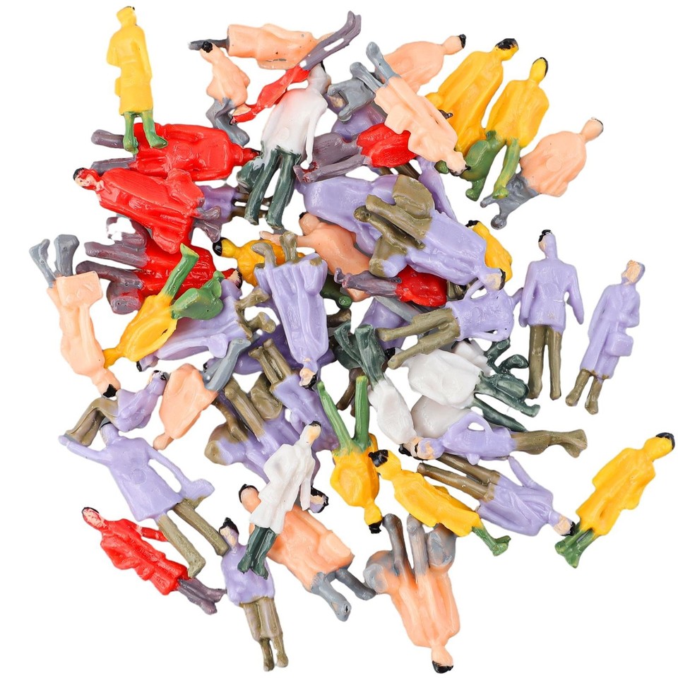 Realistic Model People Passenger 50pcs Painted Figures for Model Trains ...