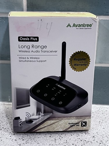 AVANTREE Oasis Plus Long Range Wired & Wireless Transceiver Bluetooth ...