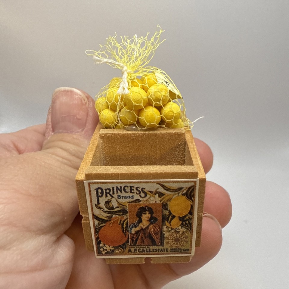 Artisan Crate Of Lemons Dollhouse Miniature 1:12 | eBay