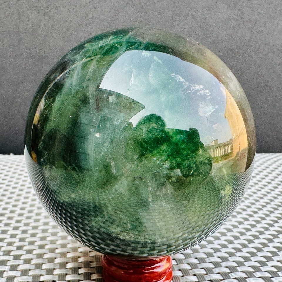 616G Natural Fluorite Quartz Crystal Ball Sphere Polished Mineral ...