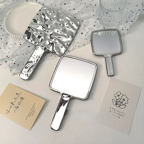 Electroplated Handle Makeup Mirrors Portable Small Make Up Mirror | eBay