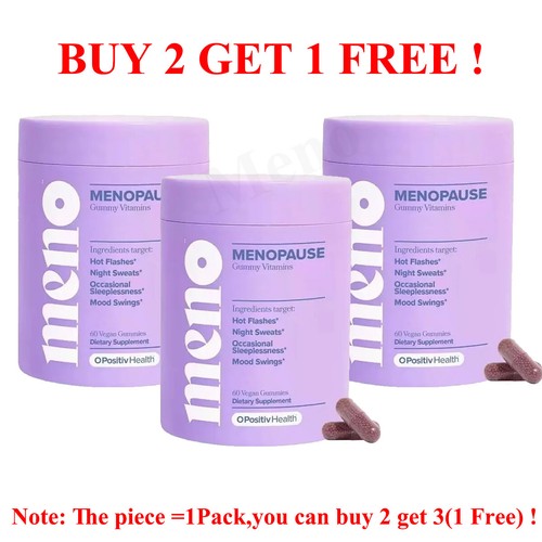 1 Pack O Positiv Health MENO Gummies for Menopaus Vitamins 60 Gummies ...